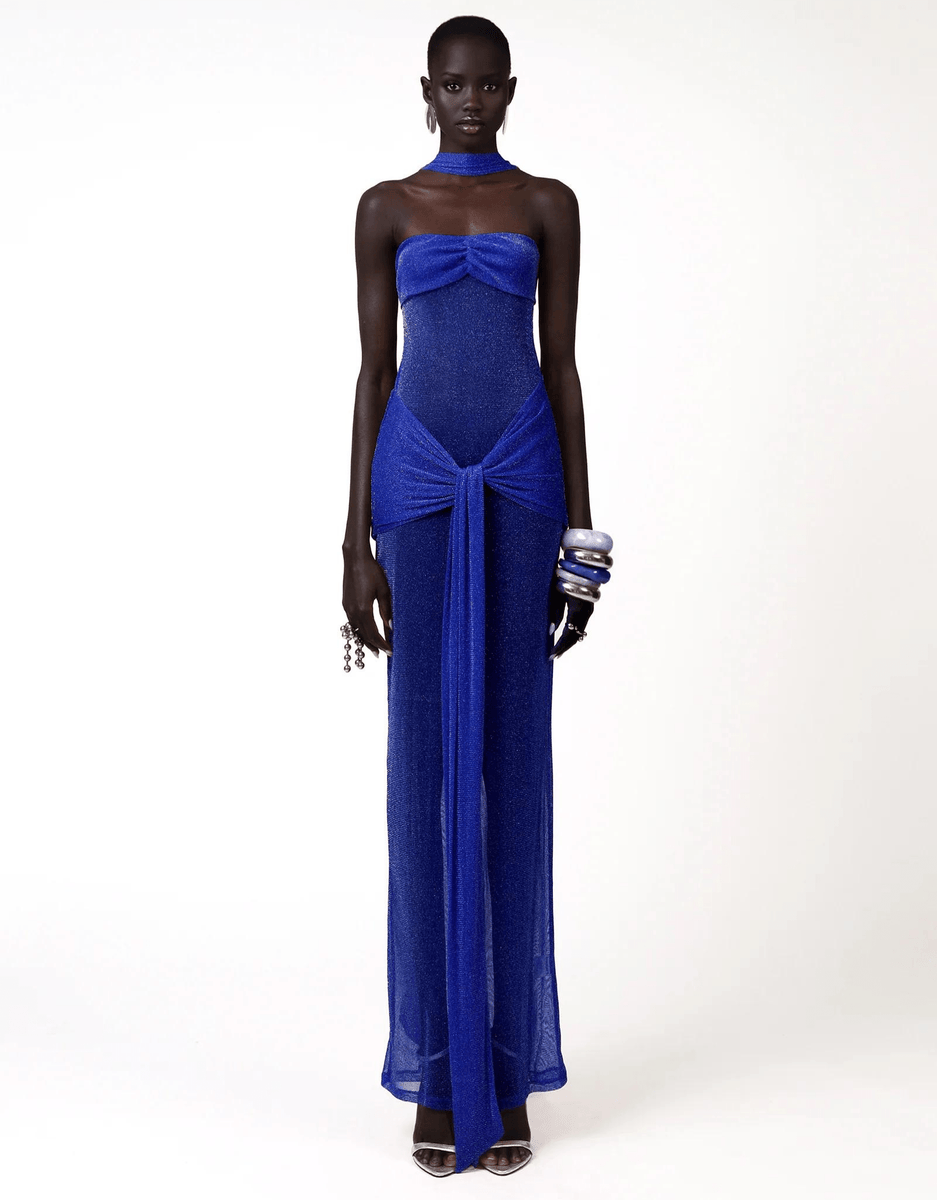 Hire Kesca Dress - Blue - Khanum's - Size XS – The Curate Club